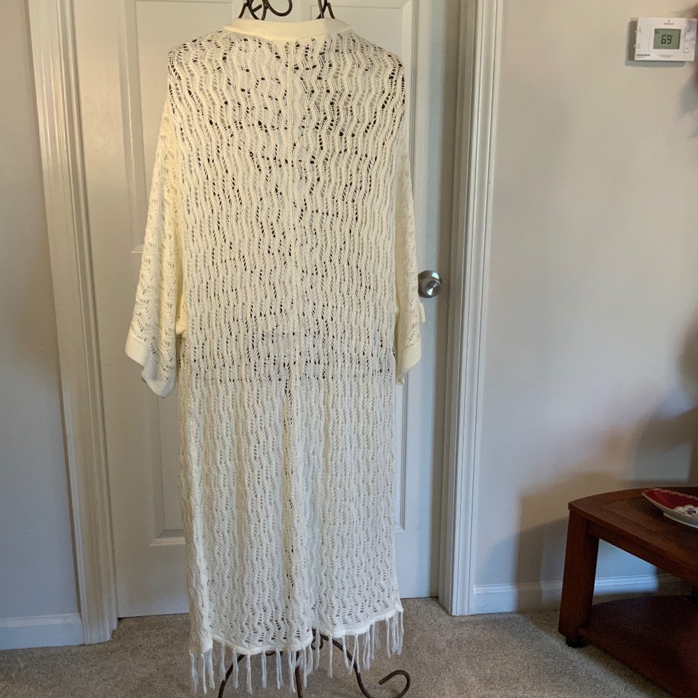 Cato Crochet Fringe Cardigan Plus Size 22/24 - Gem